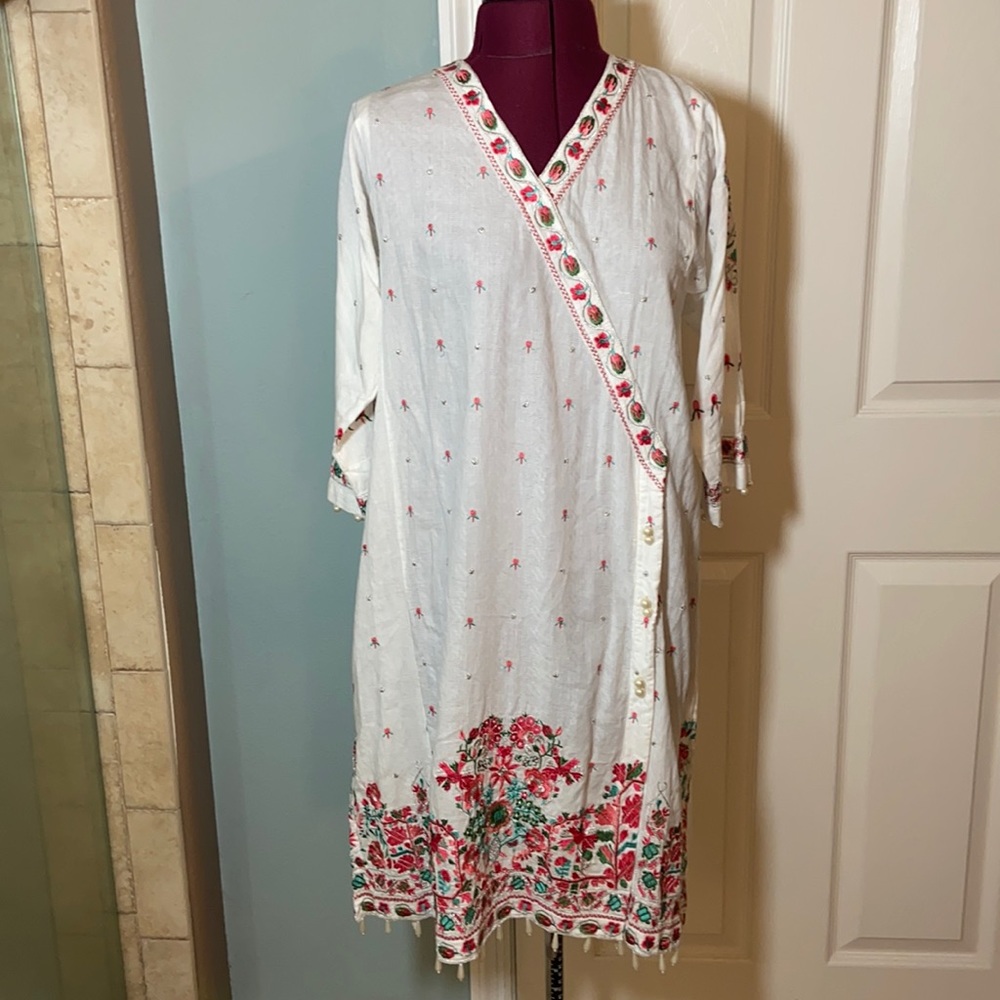 Beautiful Khaadi Kurta Tunic Beaded & Embroidered Dre… - Gem